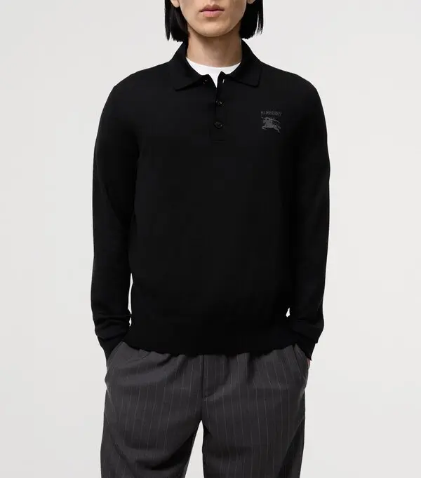 Burberry Wool Ekd Polo Shirt
