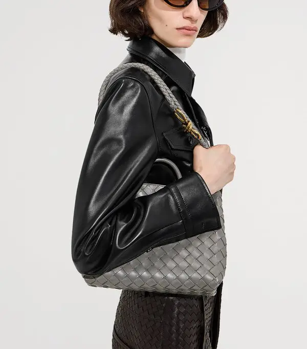 Bottega Veneta Nappa Leather Andiamo Shoulder Bag