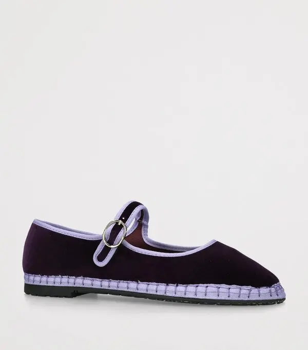 FLABELUS Velvet Linton Mary Janes