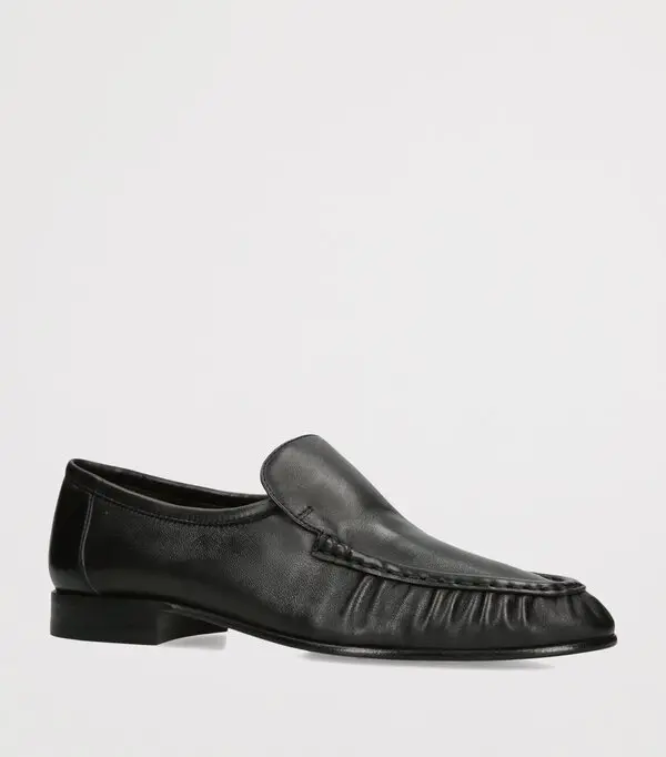THE ROW Soft Moccasin Two Leather Loafers