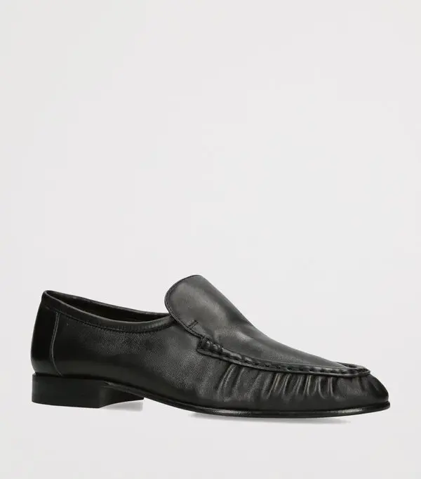 THE ROW Soft Moccasin Two Leather Loafers