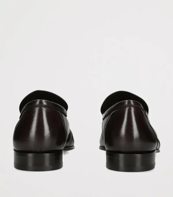 THE ROW Soft Moccasin Two Leather Loafers