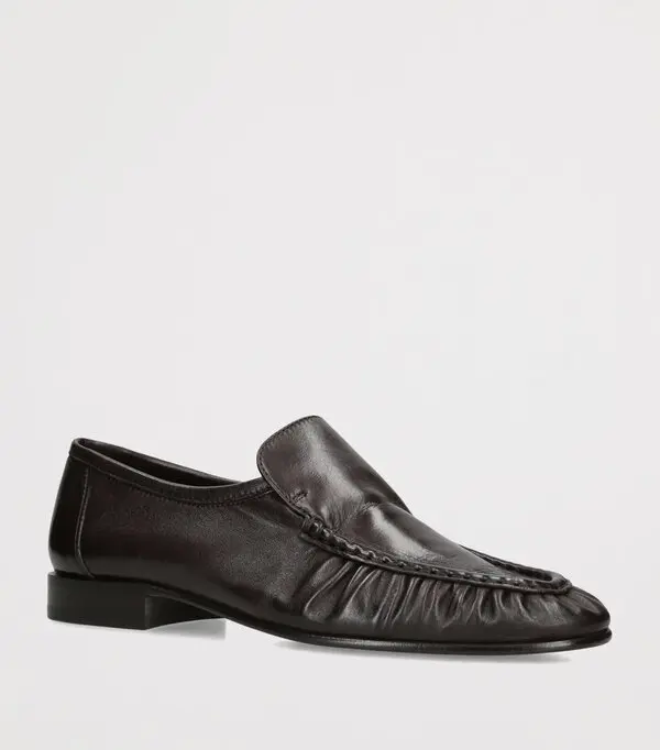THE ROW Soft Moccasin Two Leather Loafers