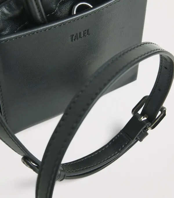 TALEL PARIS Leather Triangle Top Handle Bag