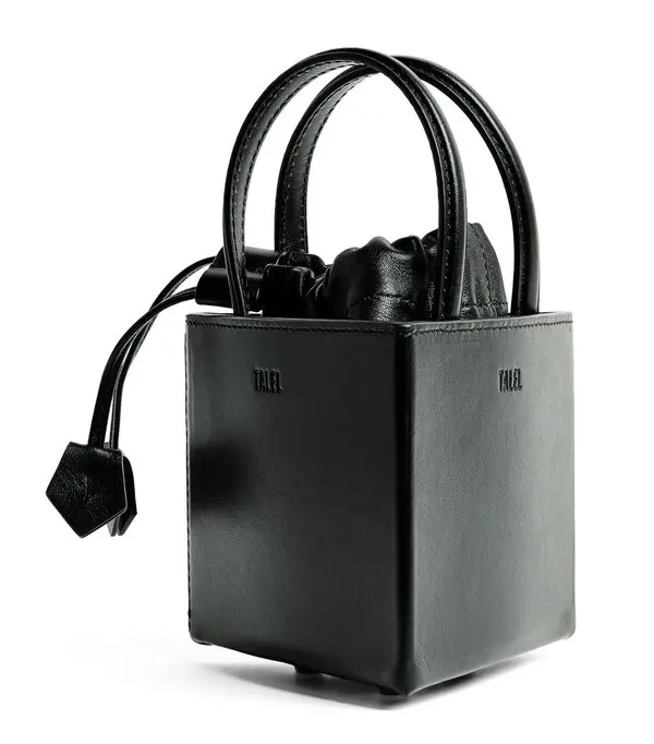 TALEL PARIS Leather Triangle Top Handle Bag