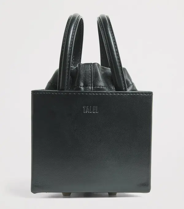 TALEL PARIS Leather Triangle Top Handle Bag