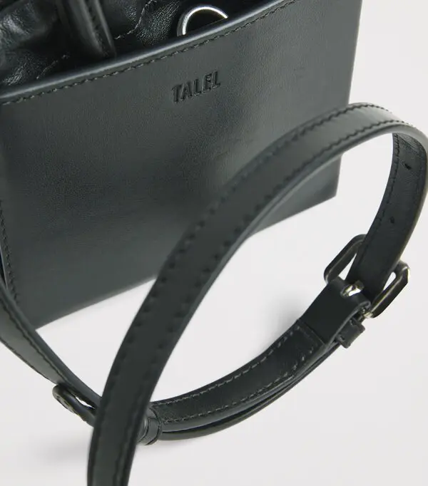 TALEL PARIS Leather Triangle Top Handle Bag