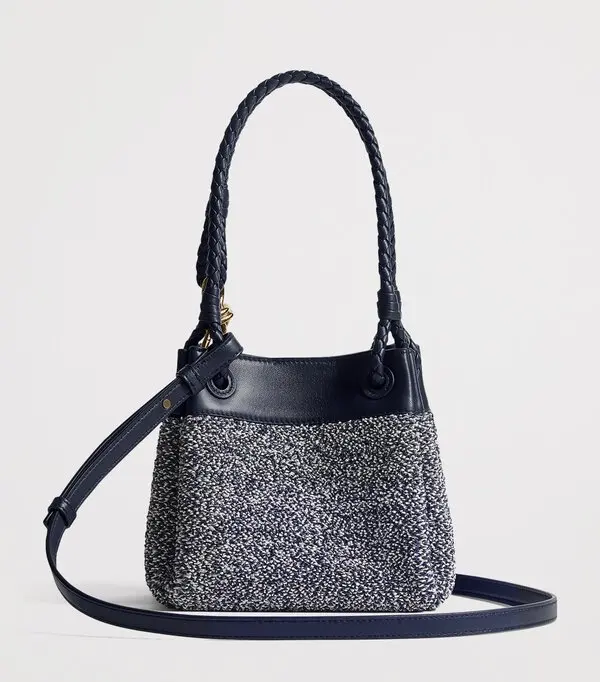 Bottega Veneta Raffia Parachute Shoulder Bag