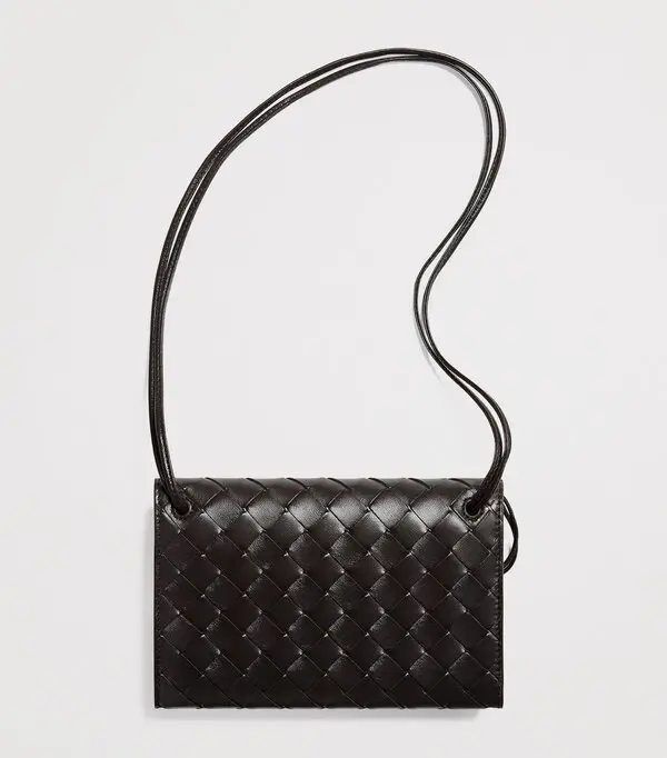 Bottega Veneta Nappa Leather Andiamo Pouch With Pencil Toggle - Brown