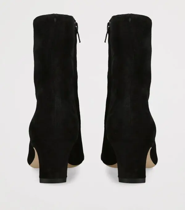 Staud Suede Wally Heeled Ankle Boots