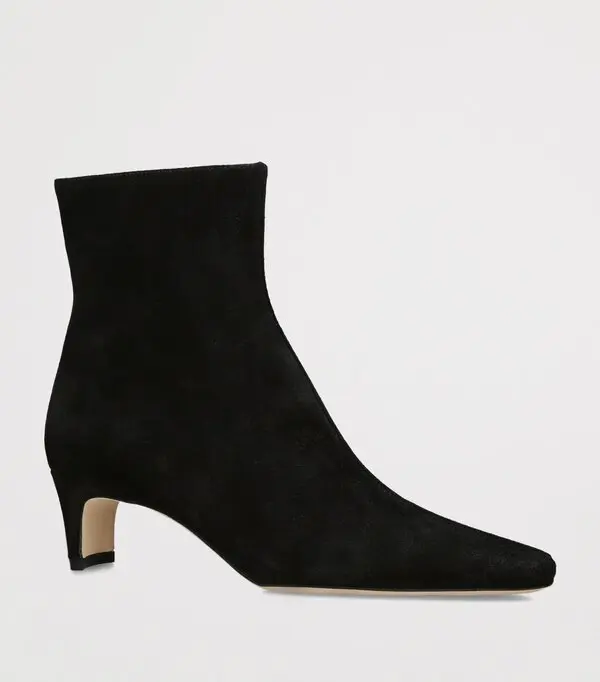 Staud Suede Wally Heeled Ankle Boots