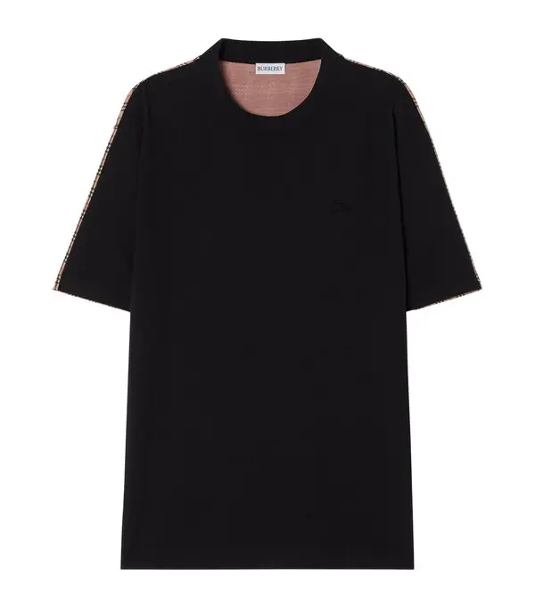 Burberry Cotton Check Back T-shirt