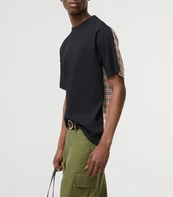 Burberry Cotton Check Back T-shirt