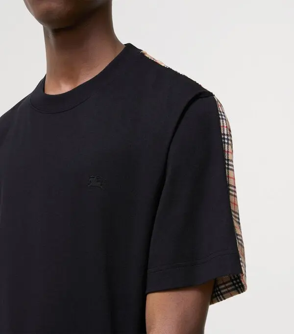 Burberry Cotton Check Back T-shirt