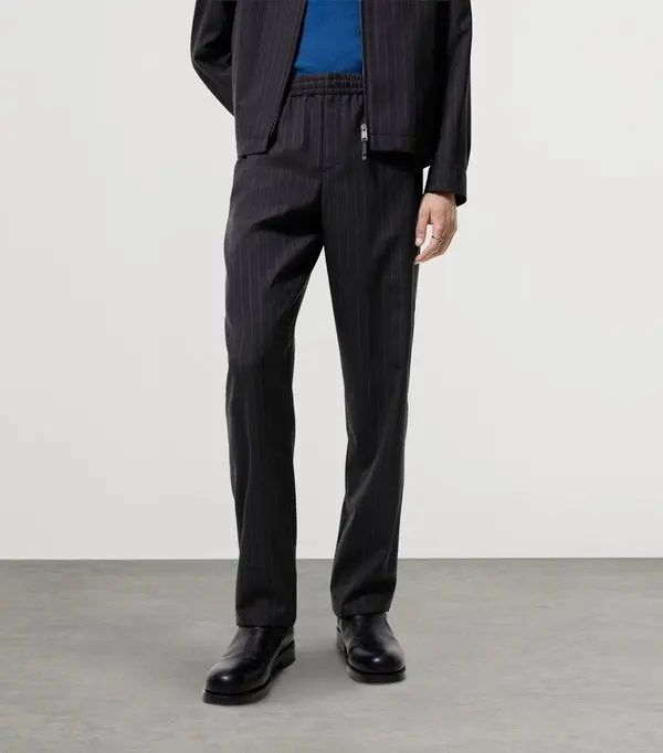 Burberry Wool Pinstripe Sweatpants