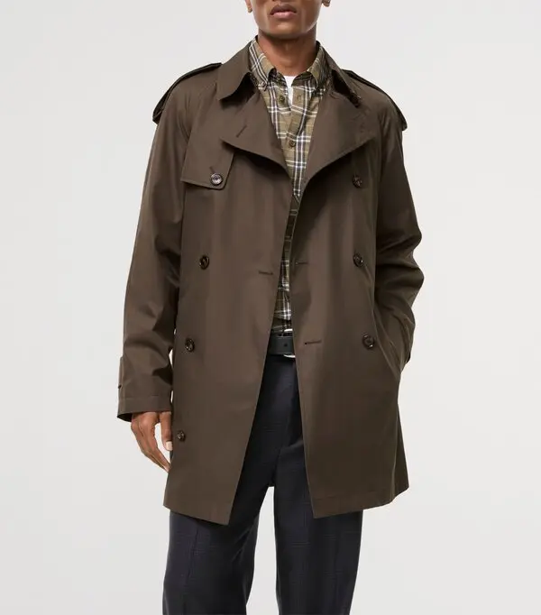 Burberry Cotton Gabardine Leadenham Trench Coat