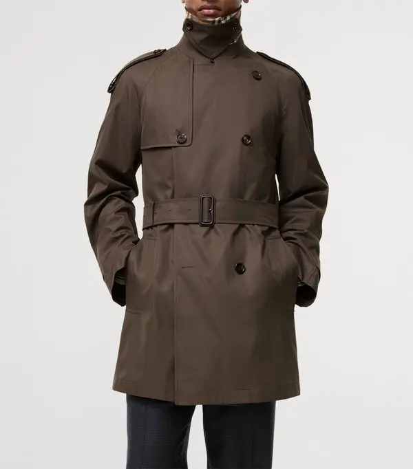 Burberry Cotton Gabardine Leadenham Trench Coat