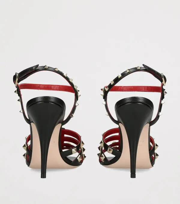 Valentino Garavani Leather Rockstud Stiletto Heeled Sandals