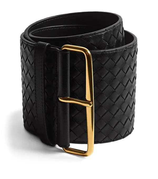 Bottega Veneta Nappa Leather Sumo Belt - Black