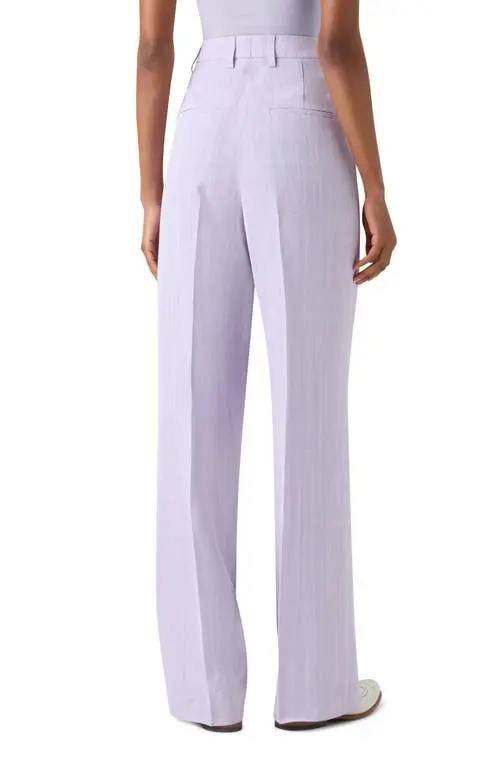 Akris Forest Melangé Straight Leg Trousers