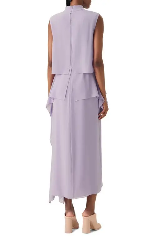 Akris Layered Silk Georgette Dress