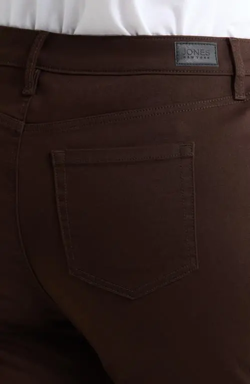 Jones New York Lexington Straight Leg Jeans - Coffee Bean