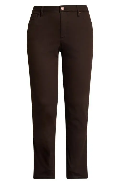 Jones New York Lexington Straight Leg Jeans - Coffee Bean