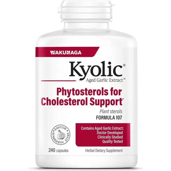 KYOLIC Aged Garlic Extract Formula 107, Phytosterols For Cholesterol Support - None