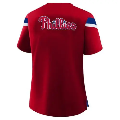 Profile Philadelphia Phillies Lace-up T-shirt By - Red