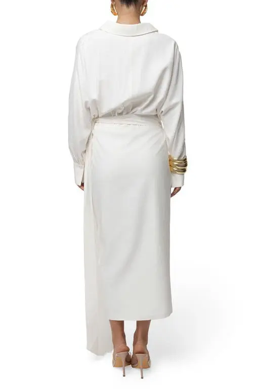 JLUXLABEL Skyline Long Sleeve Wrap Dress