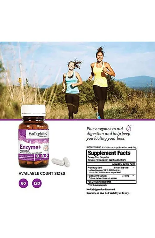 KYO-DOPHILUS Enzymes+ Probiotic, Nutrient Digestion And Gut Health