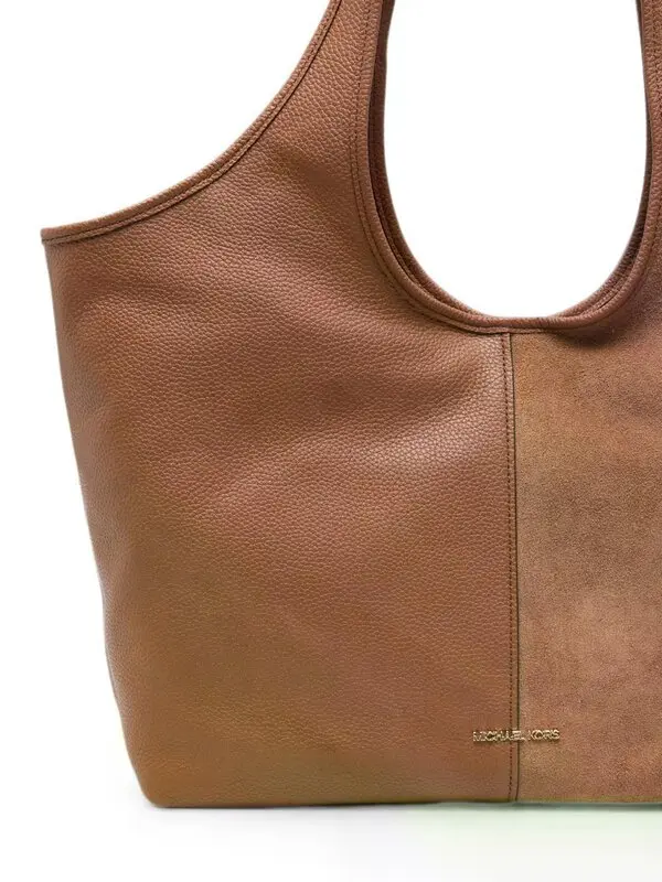 Michael Kors Large Leather Tote Bag - Brown