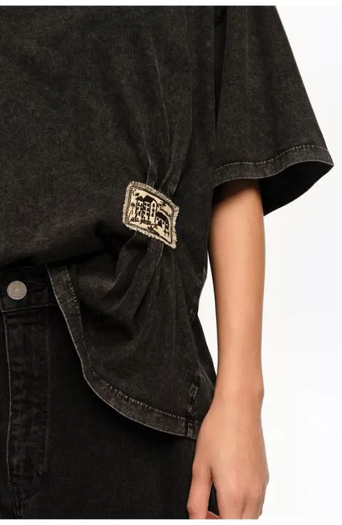 Bimba Y Lola Ruched T-shirt With Custom Label
