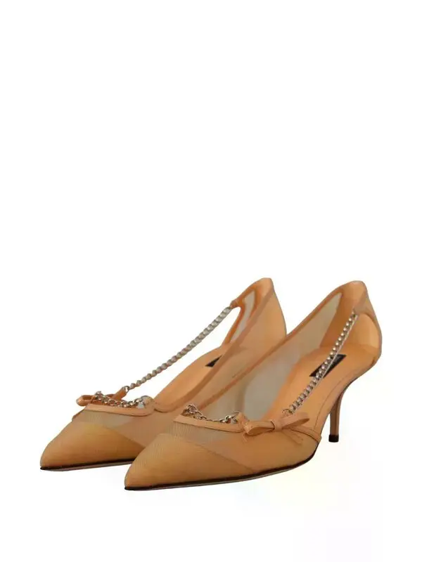 Dolce & Gabbana Mesh Chain Detail Pumps