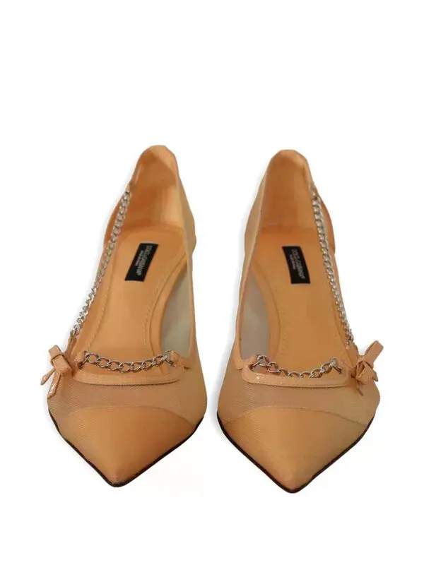 Dolce & Gabbana Mesh Chain Detail Pumps