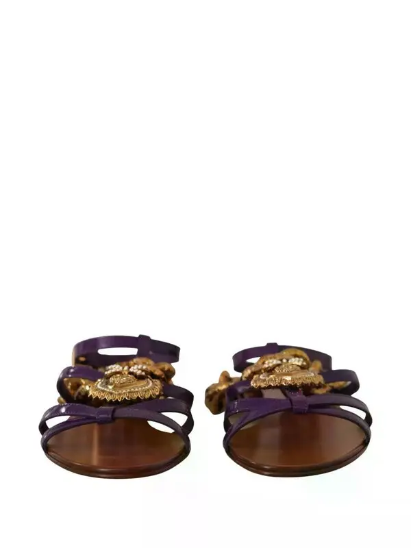 Dolce & Gabbana Devotion Heart-embellished Chain Sandals