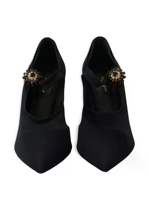 Dolce & Gabbana Crystal Embellished Pointed Toe Stiletto Pumps