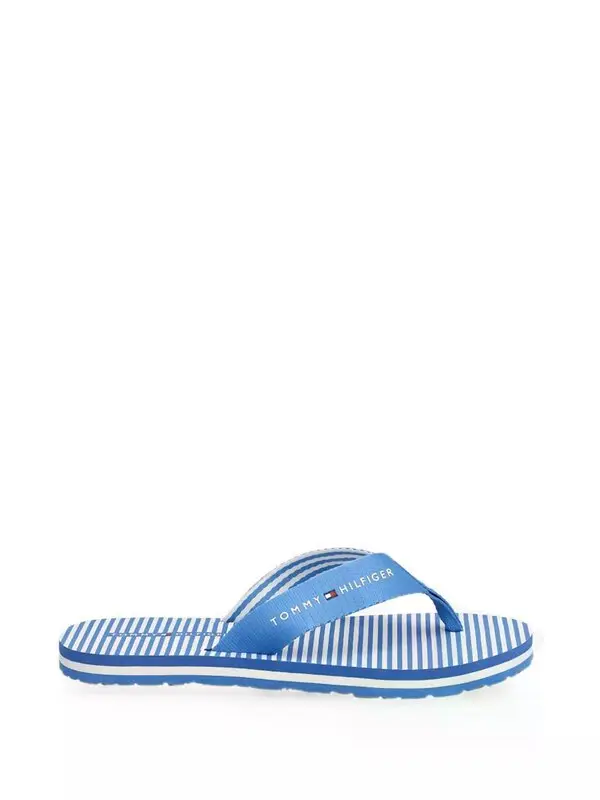 Tommy Hilfiger Ithaca Striped Flip Flops - Blue