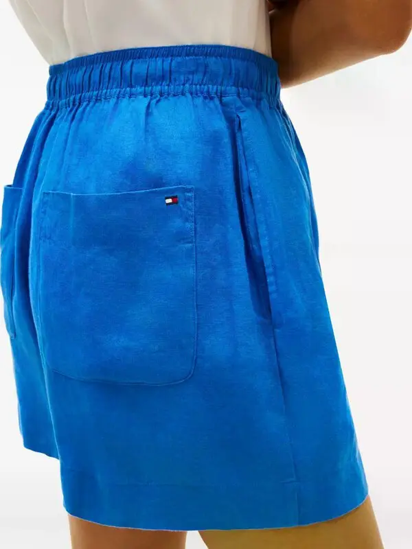 Tommy Hilfiger Drawstring Waist Linen Shorts