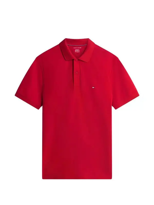 Tommy Hilfiger Performance Pique Polo Shirt - Red