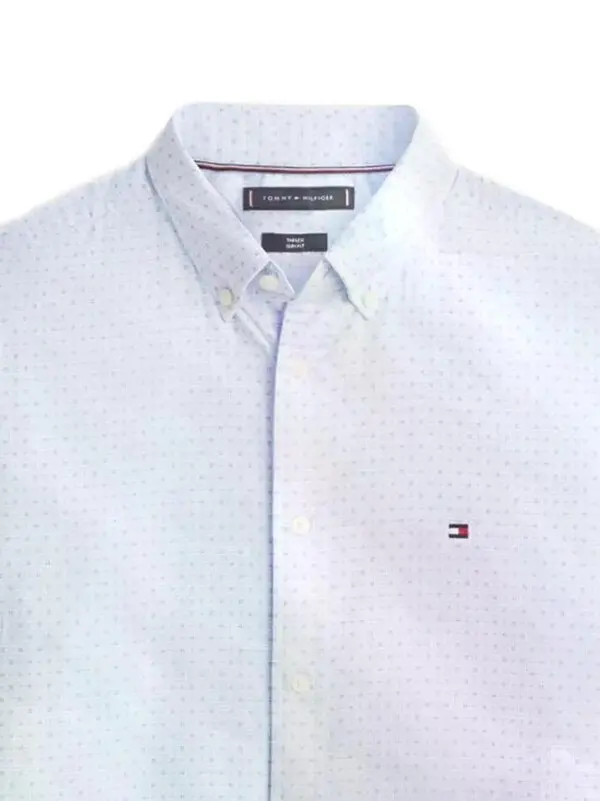 Tommy Hilfiger Poplin Mini-print Shirt - Blue