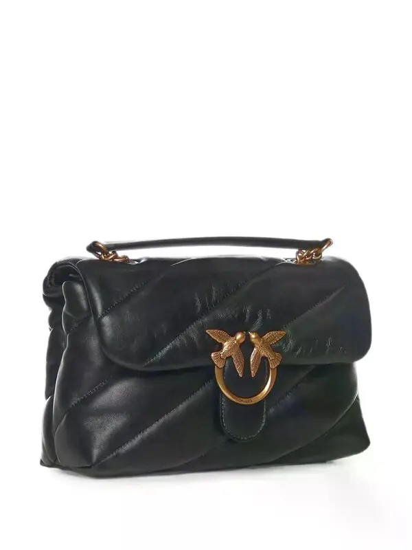 Pinko Love Quilted Leather Shoulder Bag