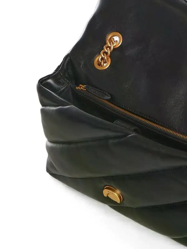Pinko Love Quilted Leather Shoulder Bag
