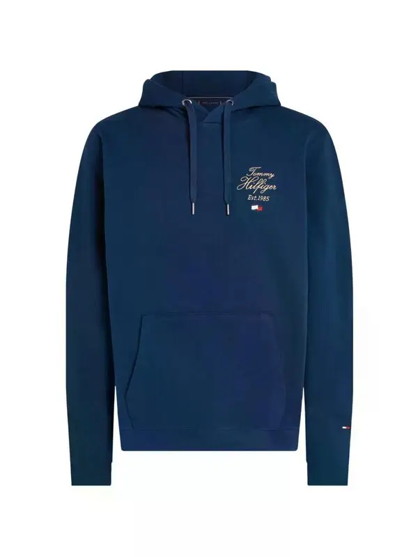 Tommy Hilfiger Logo Embroidered Drawstring Hoodie