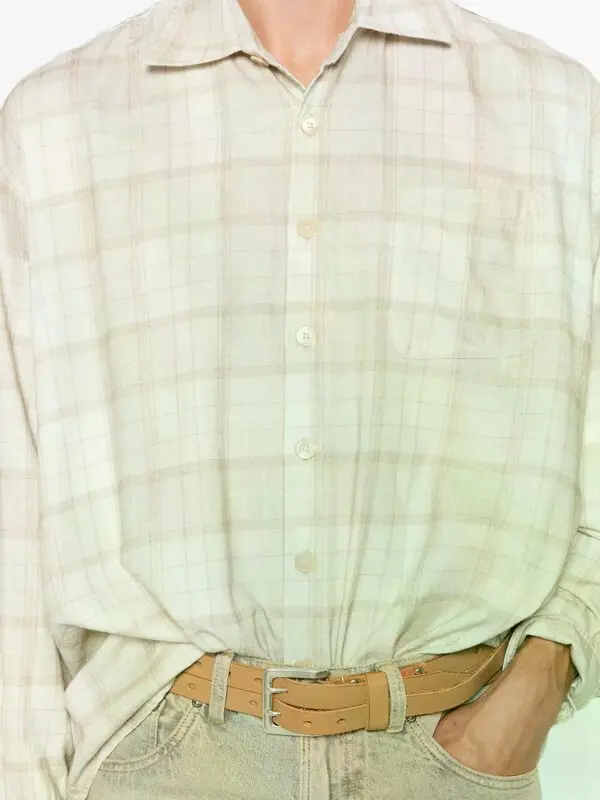 Our Legacy Borrowed Check-print Shirt