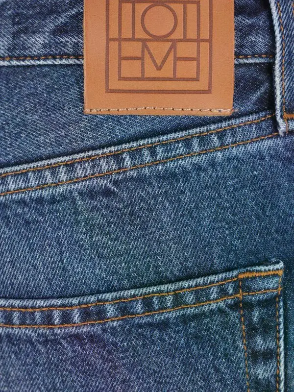 TOTEME Washed-effect Twisted-seam Jeans