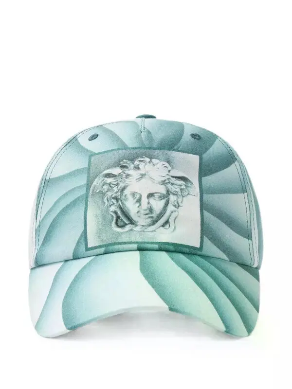 Versace Medusa Print Baseball Cap - Blue