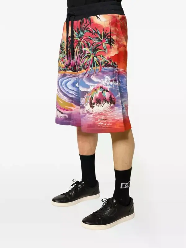 Dolce & Gabbana Graphic Print Bermuda Shorts