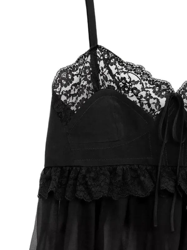 Chloé Lace-trim Ruffle Detail Top
