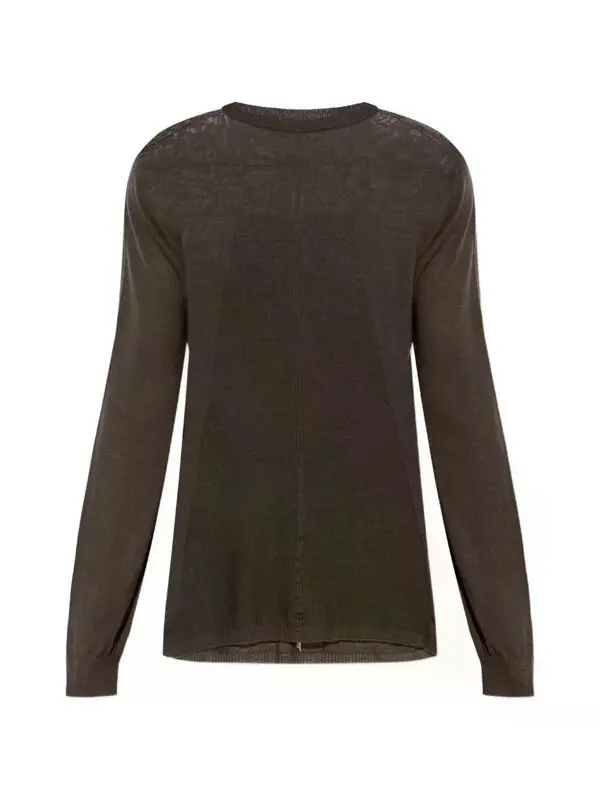 Rick Owens Ribbed-knit Trim Sweater